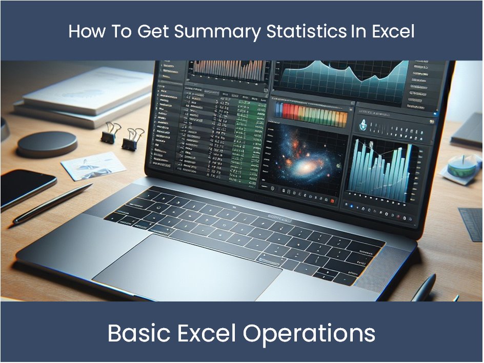 Excel Tutorial How To Get Summary Statistics In Excel