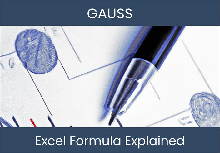 GAUSS: Excel Formula Explained - Boost Your Spreadsheets – DashboardsEXCEL.com