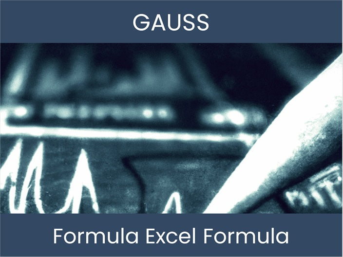 Master Excel with GAUSS Formula – excel-dashboards.com