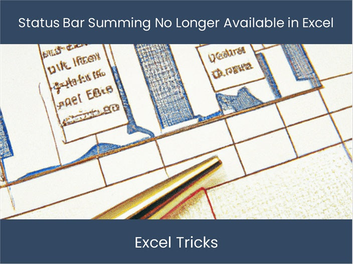 Excel Status Bar Summing. Update Now! – DashboardsEXCEL.com