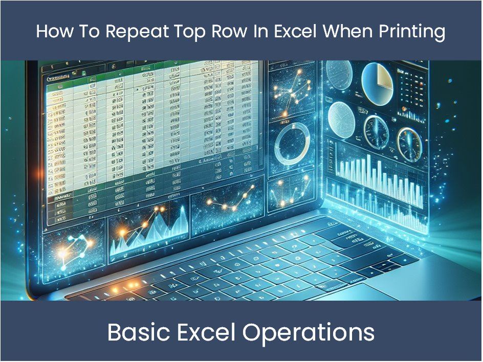 Excel Tutorial How To Repeat Top Row In Excel When Printing Excel 5301