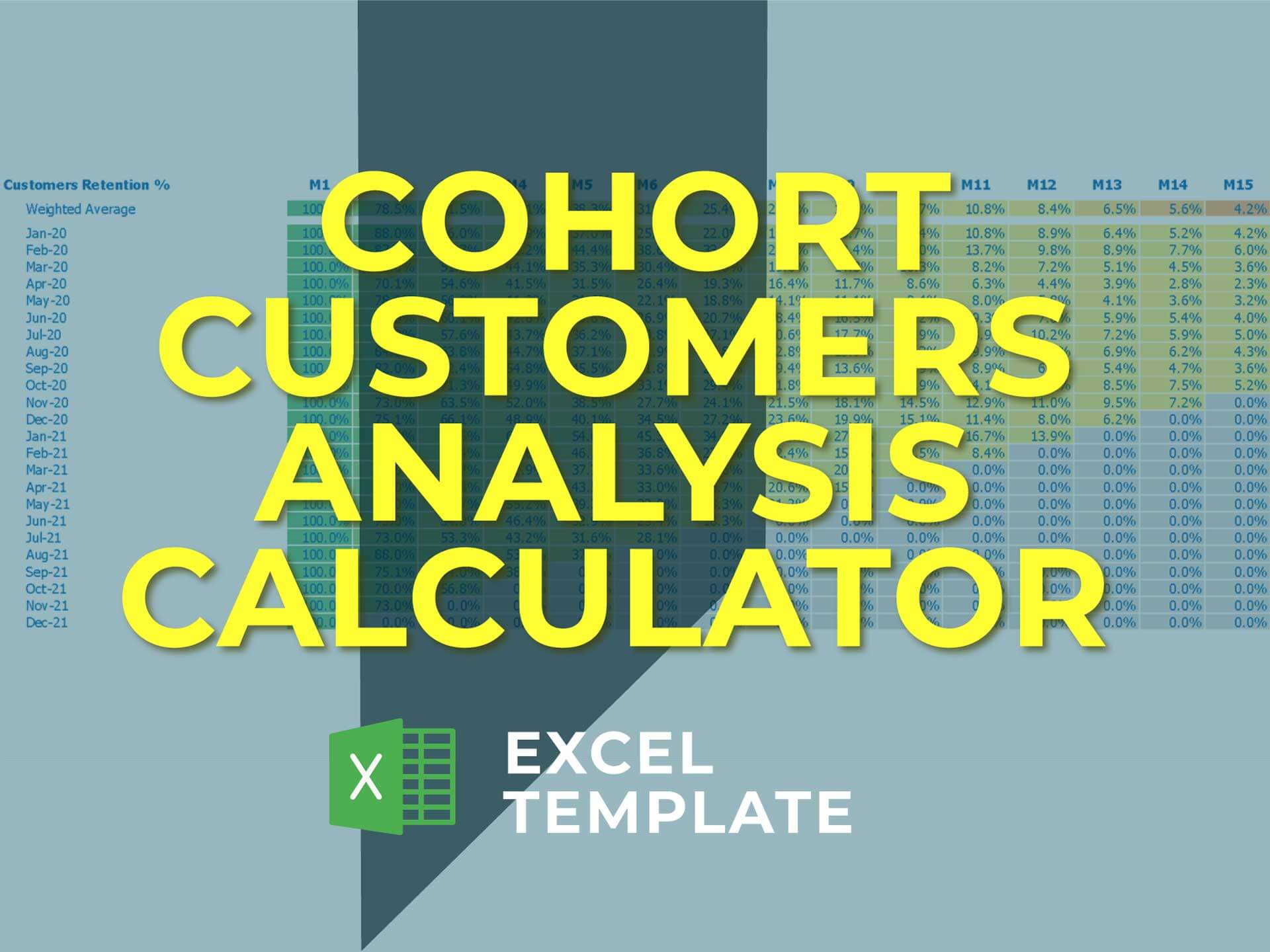 Cohort Analysis Excel Template Find Track Customer Retention Cohort Analysis Excel Template Find Track Customer Retention