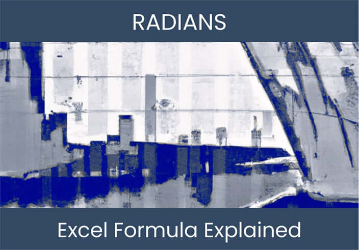 Excel explicado para la fórmula de Radians | Maximizar la eficiencia ...