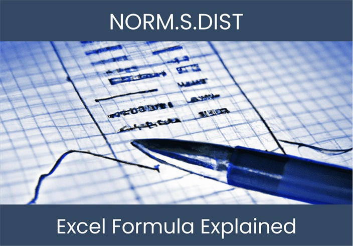 Excel : Understanding NORM.S.DIST Formula – excel-dashboards.com