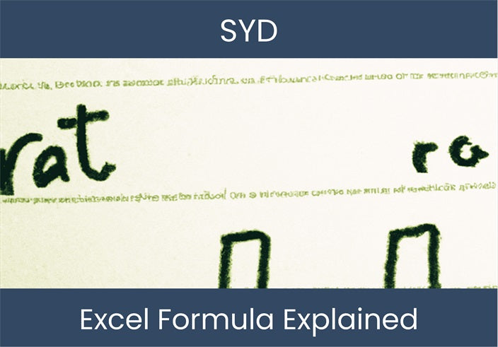 SYD Excel Formula Explained: Get Efficient with Our – excel-dashboards.com