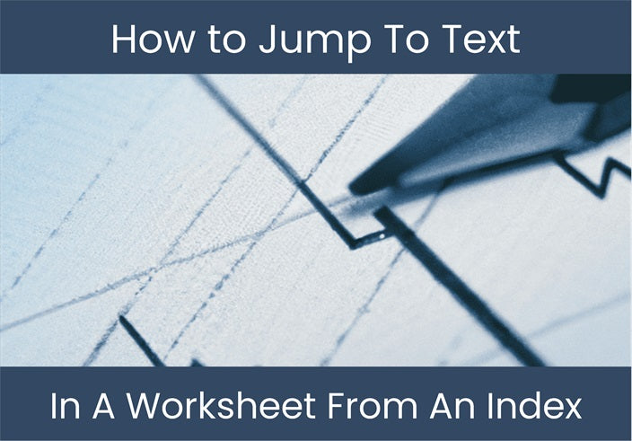 Lompat ke Excel Teks Lembar Kerja dengan Indeks: Excel ...