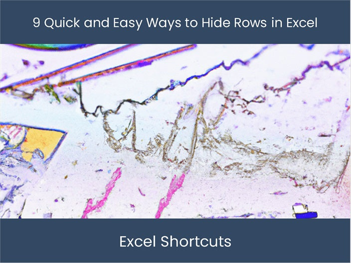 Hide Rows in Excel - Quick and Easy Techniques! – excel-dashboards.com