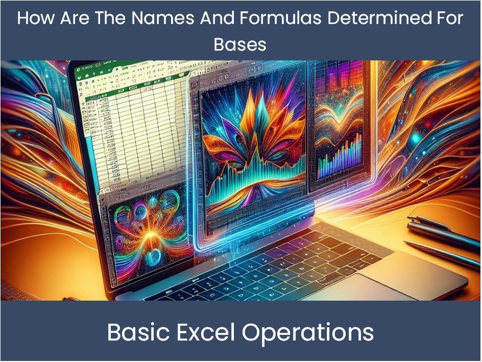 Mastering -Formeln in Excel: Wie werden die Namen und Formeln für Base ...