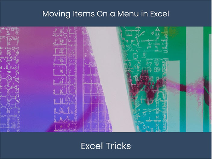 'Mueva los elementos del menú en Excel - Guía fácil & Pasos ...