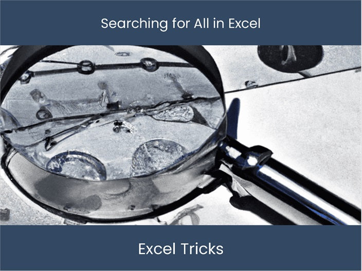 Find All in Excel Tool. Search Data Faster – DashboardsEXCEL.com