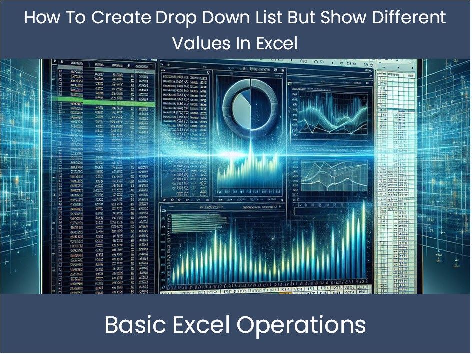 Excel Tutorial How To Create Drop Down List But Show Different Values