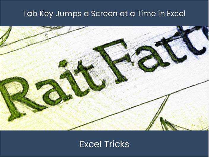 Double the Typing Speed in Excel with Tab Key – DashboardsEXCEL.com