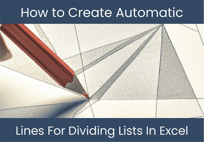 Divide Lists in Excel: Automatic Line Creation – DashboardsEXCEL.com