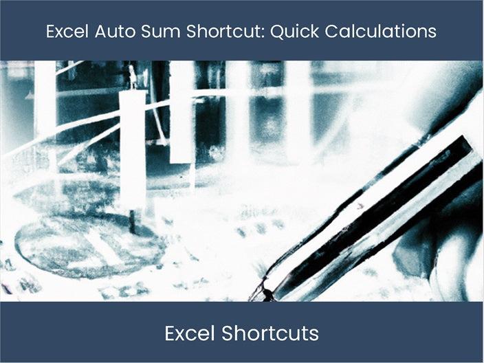 تعظيم كفاءة Excel باستخدام اختصار Auto Sum – DashboardsEXCEL.com