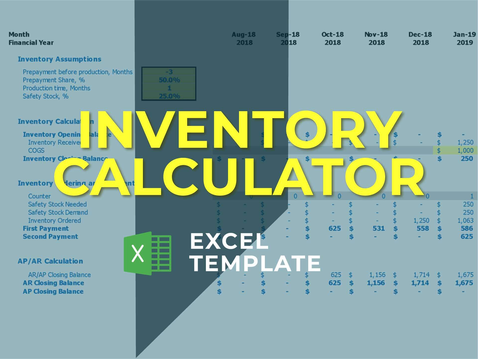 Safety Stock Calculator Excel Template - Instant Download ...