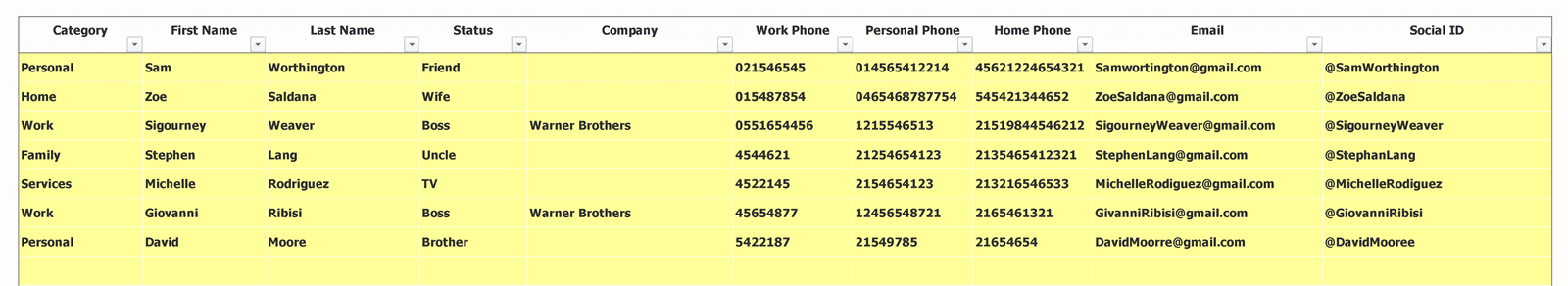Excel Contact List Template | Easily Track Contacts – DashboardsEXCEL.com