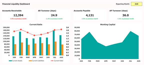 Financial Dashboard Excel Template - Create Professional Reports Now ...